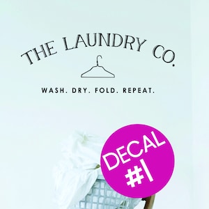 Laundry Room Decor Vinyl Decal, Laundry Room Decor, Laundry Room Wall ...