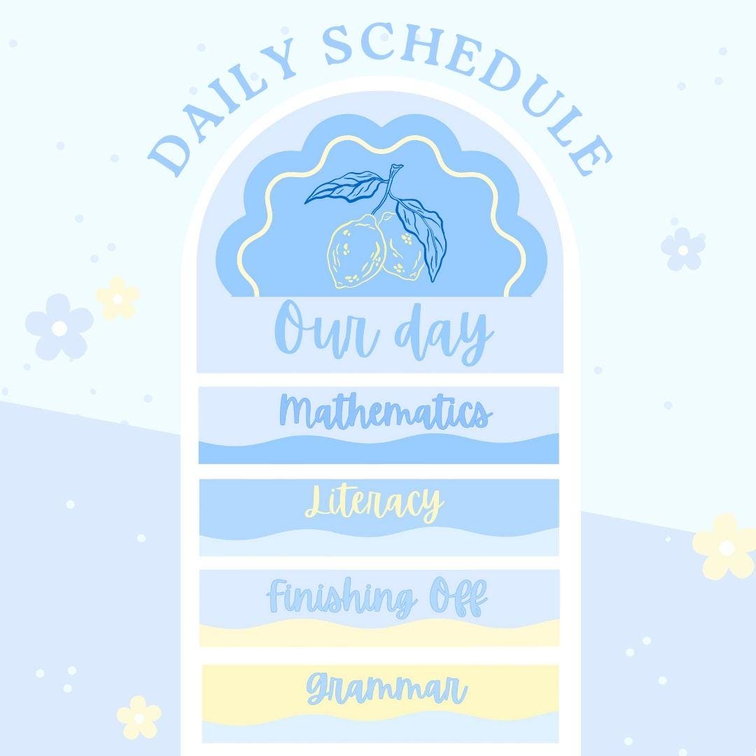 Class Schedule Cards | Daily Visual Display | Classroom Management ...
