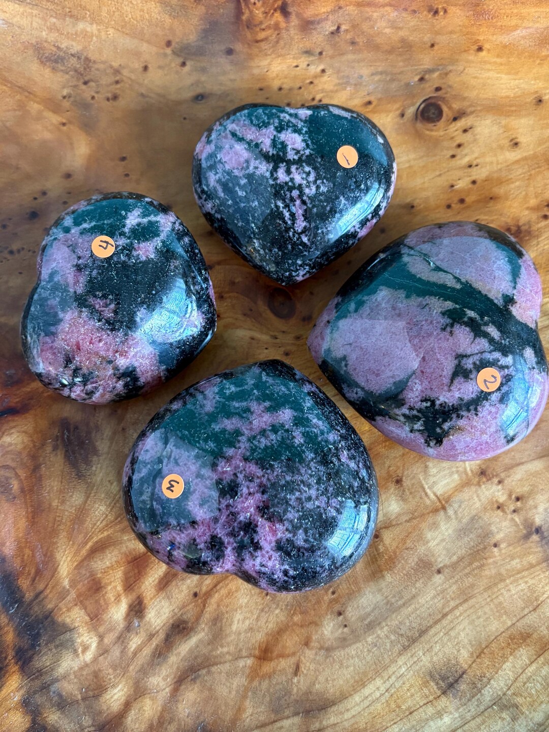 Large Rhodonite Heart I Spiritual Decor I Heart Chakra Healing I ...