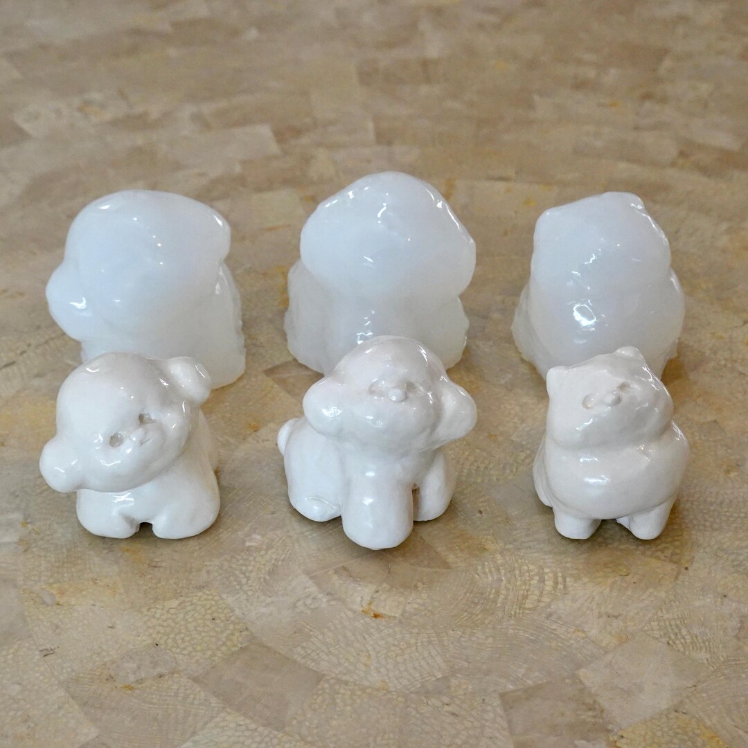 Set of 3 Cute Dog Silicone Molds | Handmade Food Grade Silicone ...