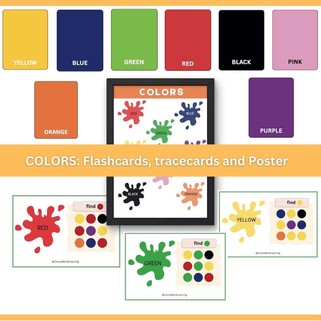 Colors Learning Pack for Toddlers | Montessori Activities | Printable ...