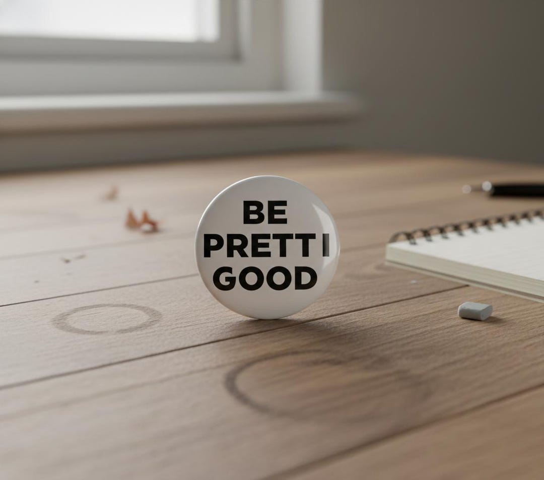 Be Pretti Good Pin Button 3 Sizes, Activism Accessory, Political ...