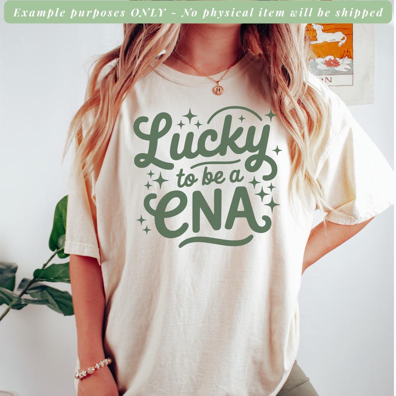 Lucky to Be a CNA SVG | St Patrick's Day Nurse Gift (digital Download ...