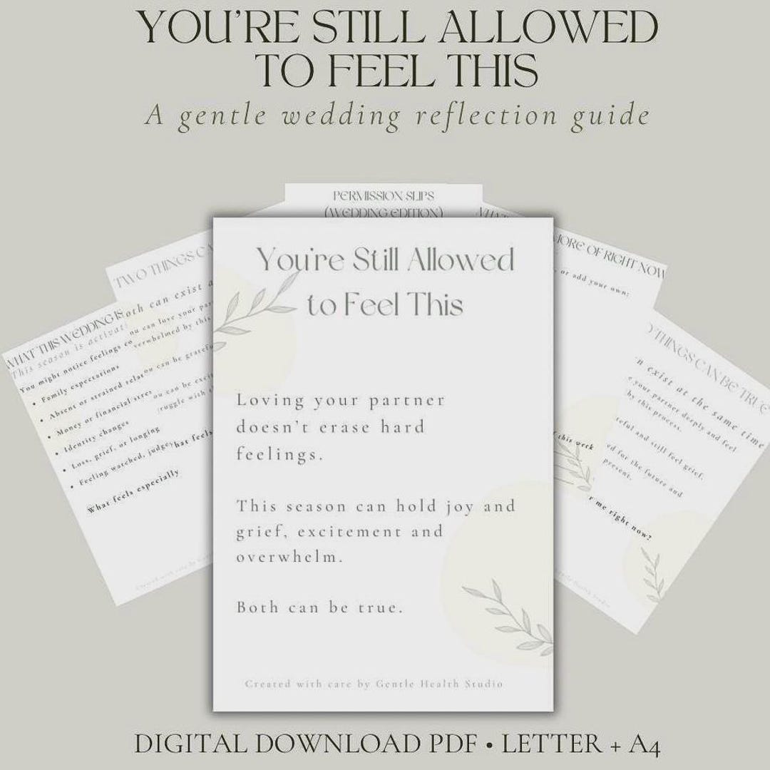 Wedding Reflection Guide | Emotional Support for Brides (digital ...