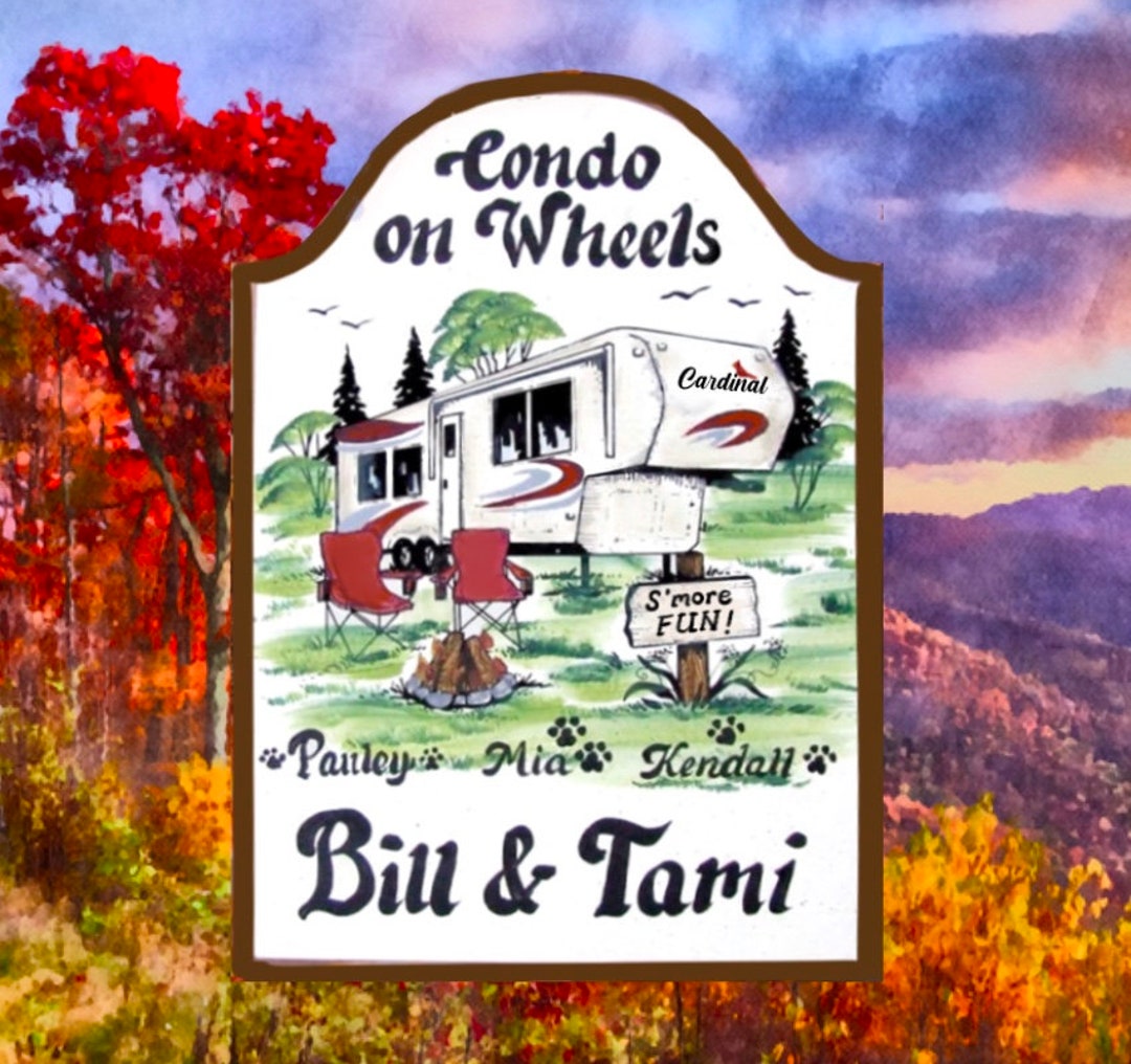 Camping Signs-fifth Wheel-happy Campers-personalized-weatherproof - Etsy