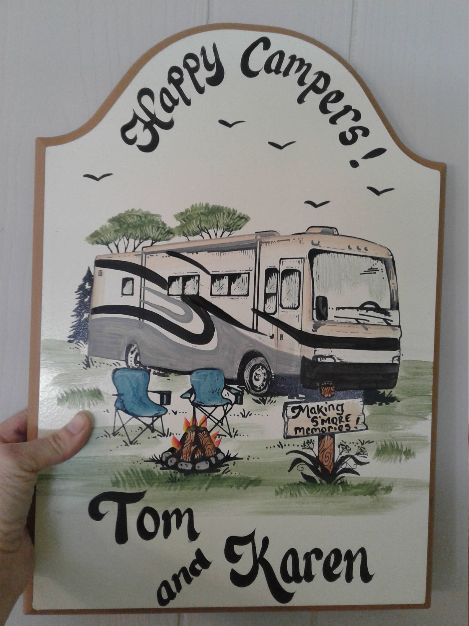 CLASS A-RV Signs-happy Camper Signs - Etsy