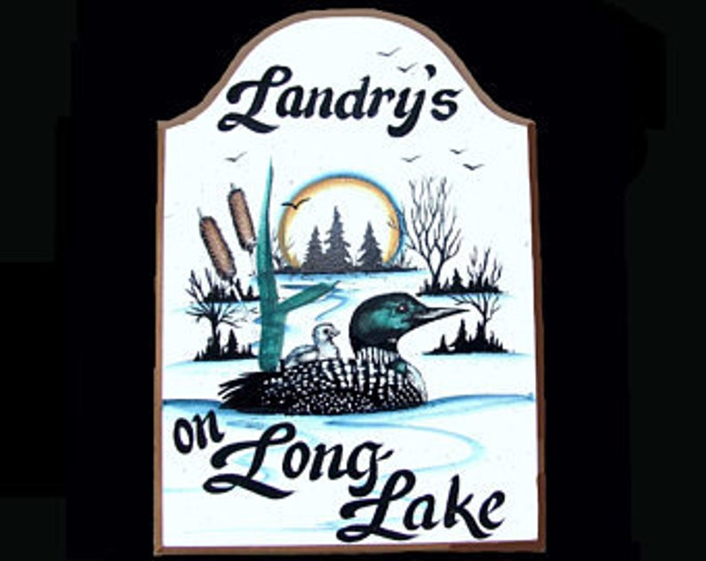 LOON Signs-personalized-weatherproof-lake Signs - Etsy