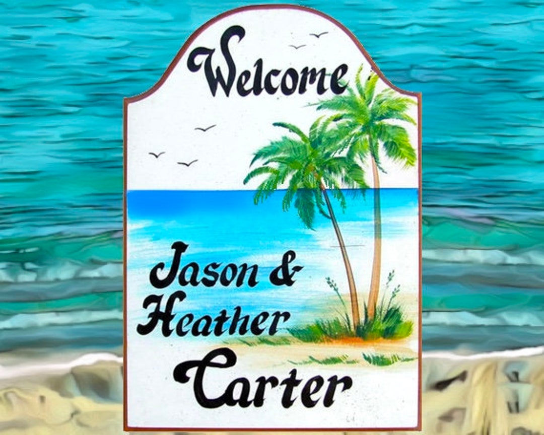 PALM TREE Signs-florida Signs-tropical Signs-outdoor Tropical Signs ...