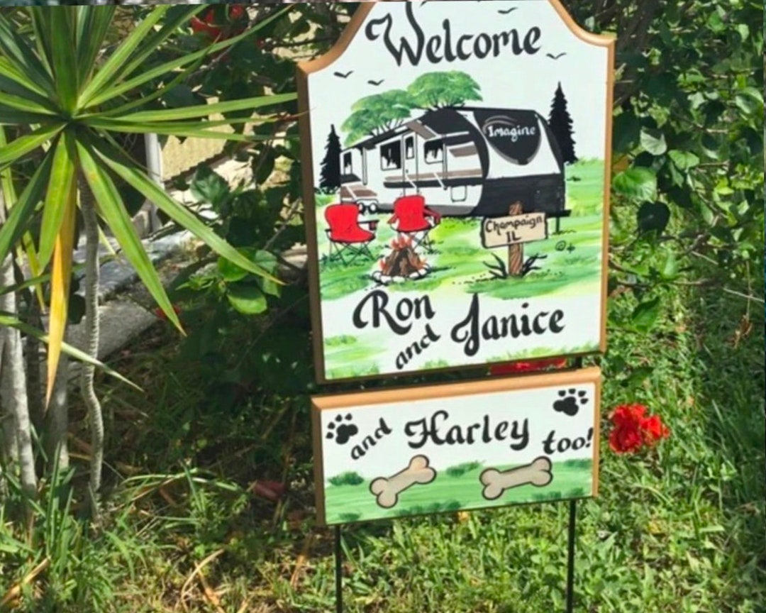 Camping Signs RV SIGNS Campsite Outdoor Signs - Etsy
