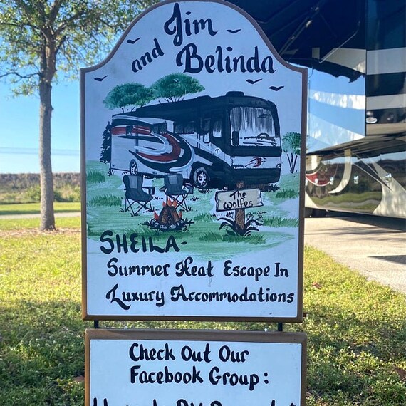 MOTORHOME SIGNS RV Signspersonalized Camping Signs | Etsy