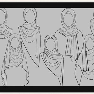 Abaya & Hijab Procreate Brushes | Modest Fashion Illustration Bundle - Etsy