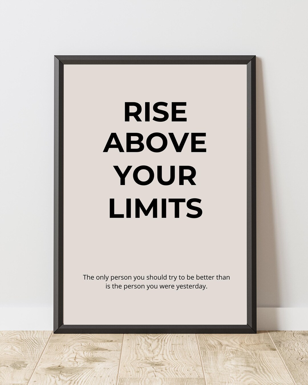 Rise Above Your Limits Printable Wall Art, Motivational Quote Poster ...