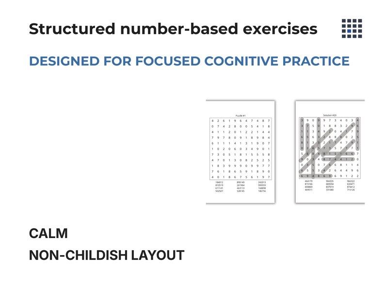 Cognitive Training Number Worksheets – Ready-to-use Printable Exercises ...