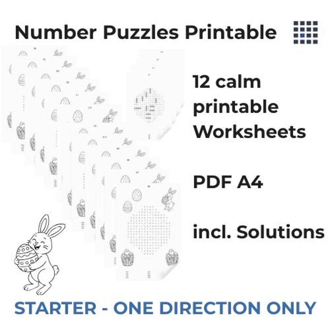 Spring Activities for Seniors Printable – Easy Number Search | 12 Calm ...