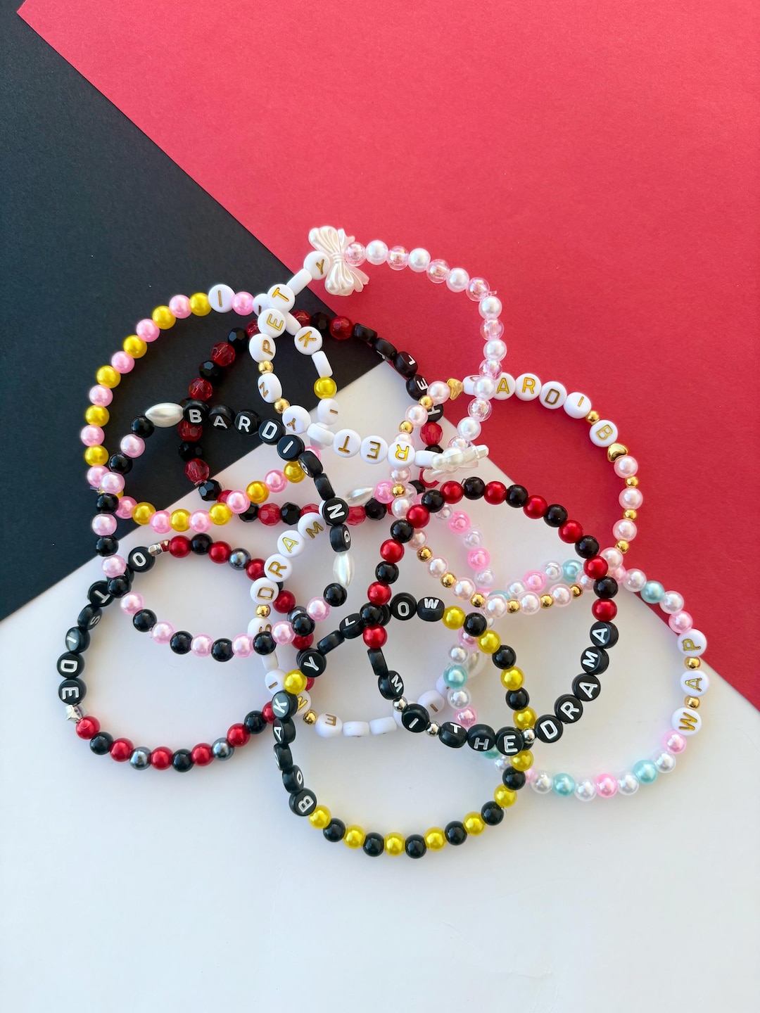 Little Miss Drama Tour Bracelets | Cardi B Inspired Bracelets | Concert ...