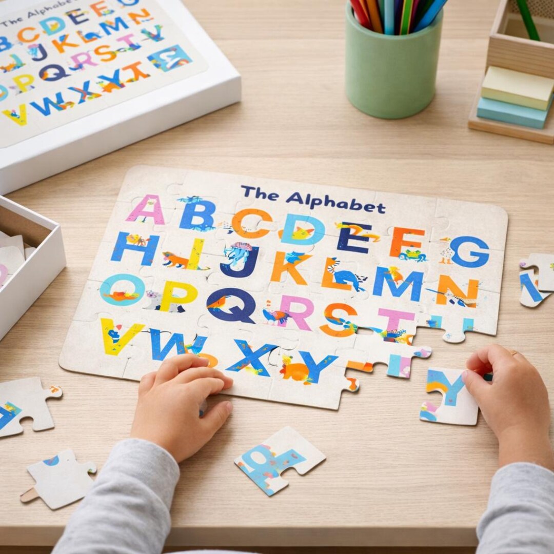 ABC Animal Puzzle | 30-piece Preschool Learning - Etsy