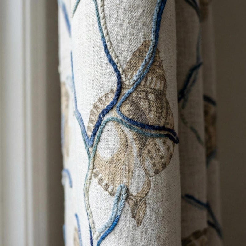 Seashell Window Curtain - Etsy