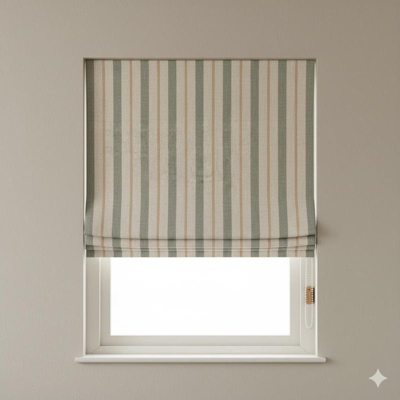 Custom Roman Shade Sage - Etsy