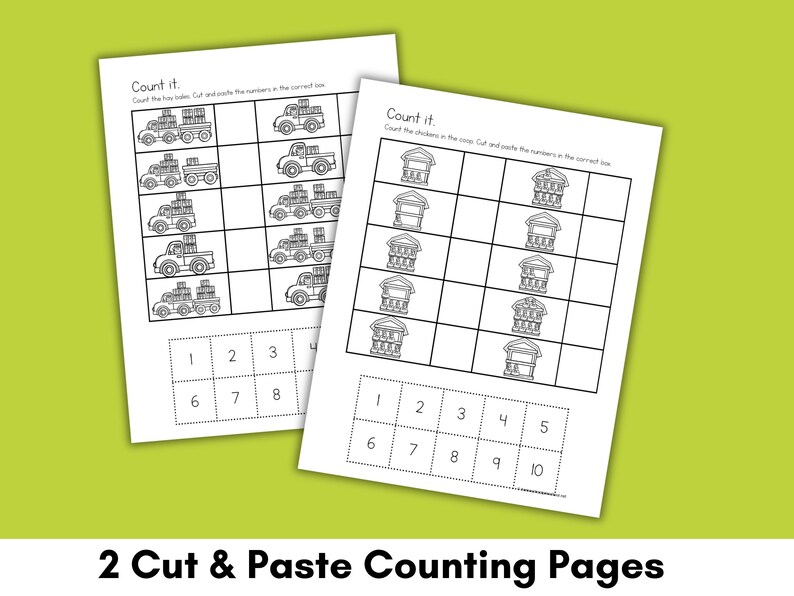 No Prep Learning Farm Printable Bundle Preschool Worksheets Pack ...