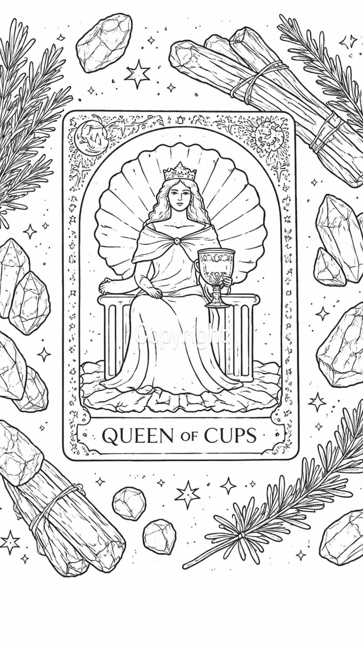 Tarot Cards Coloring Bundle – 3 Colouring Pages (instant Download) - Etsy