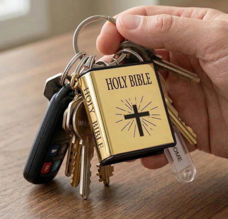 Mini Holy Bible Keychain – Faith You Can Carry Anywhere - Etsy