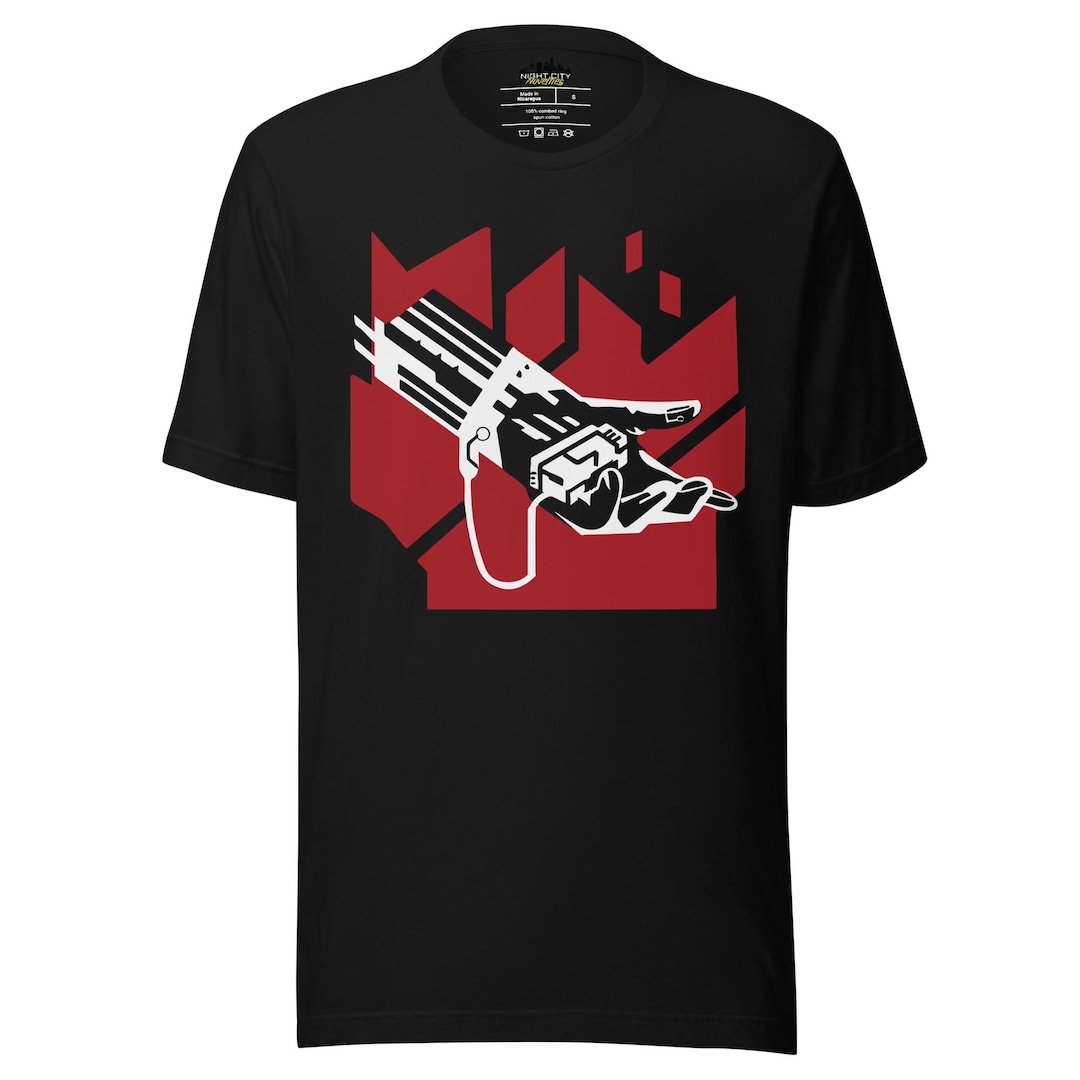 Cyberpunk 2077 T-shirt: Chippin in Johnny Silverhand Samurai Design - Etsy