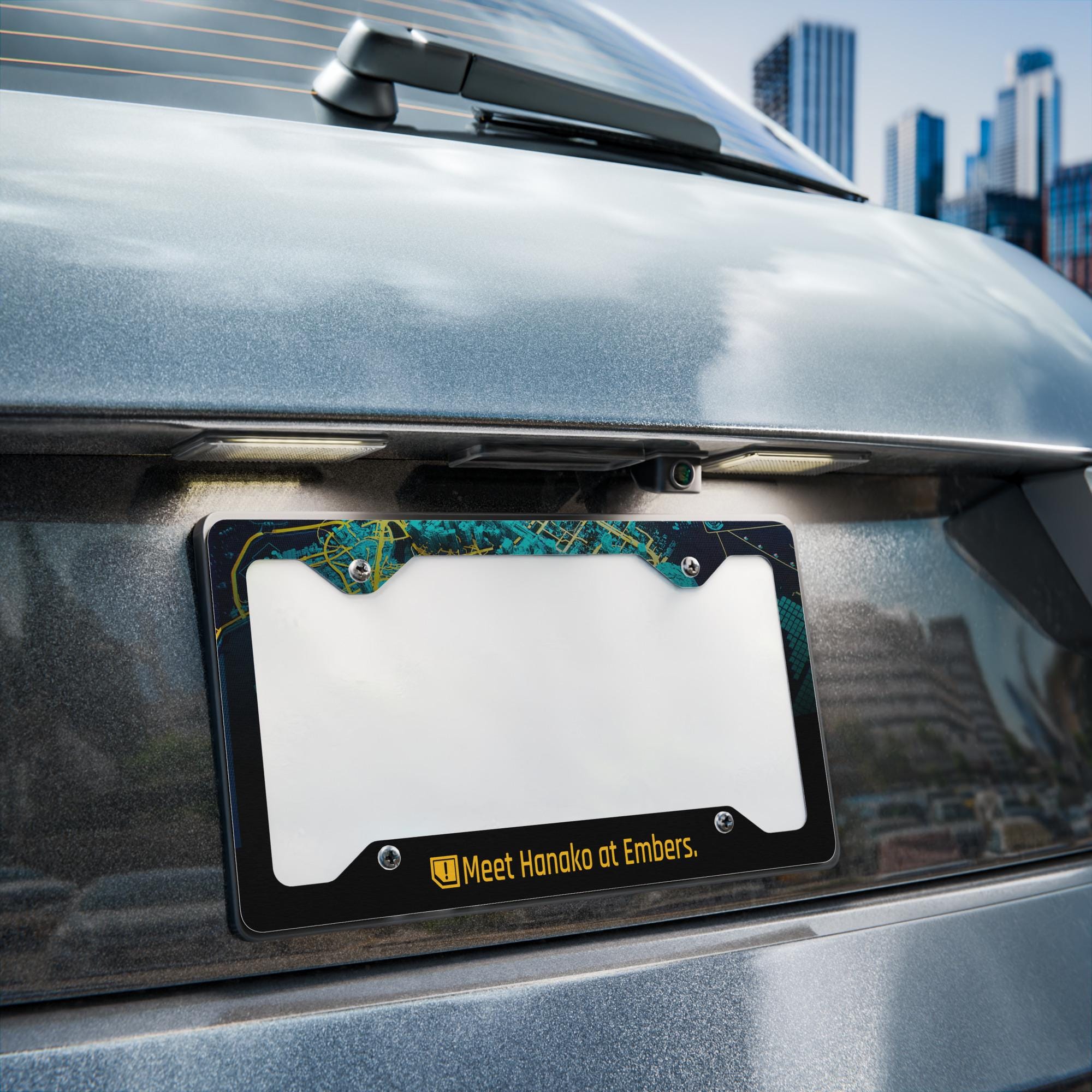 Cyberpunk 2077 License Plate Frame | Hanako at Embers, Aluminum Car Tag ...