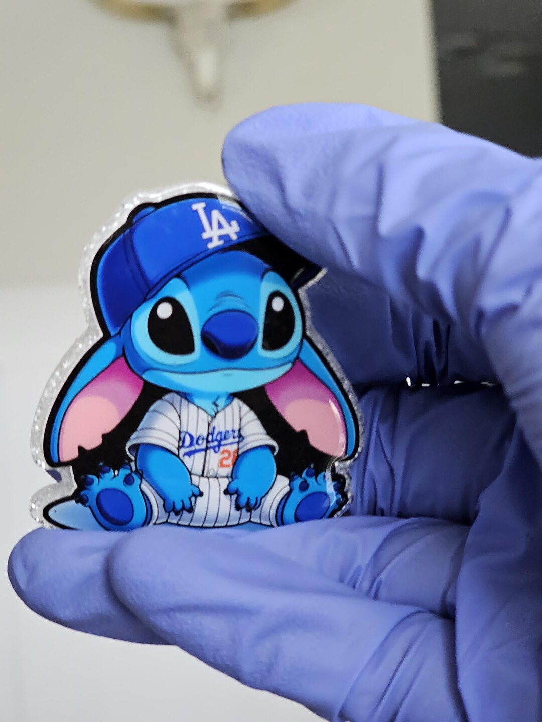 Blue Guy Baseball Team Badge Reel - Etsy