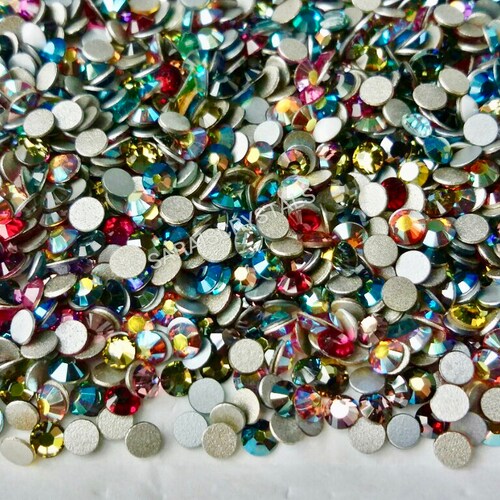 SWAROVSKI Crystals LIGHT SIAM Rhinestones Gems Stones Flat | Etsy