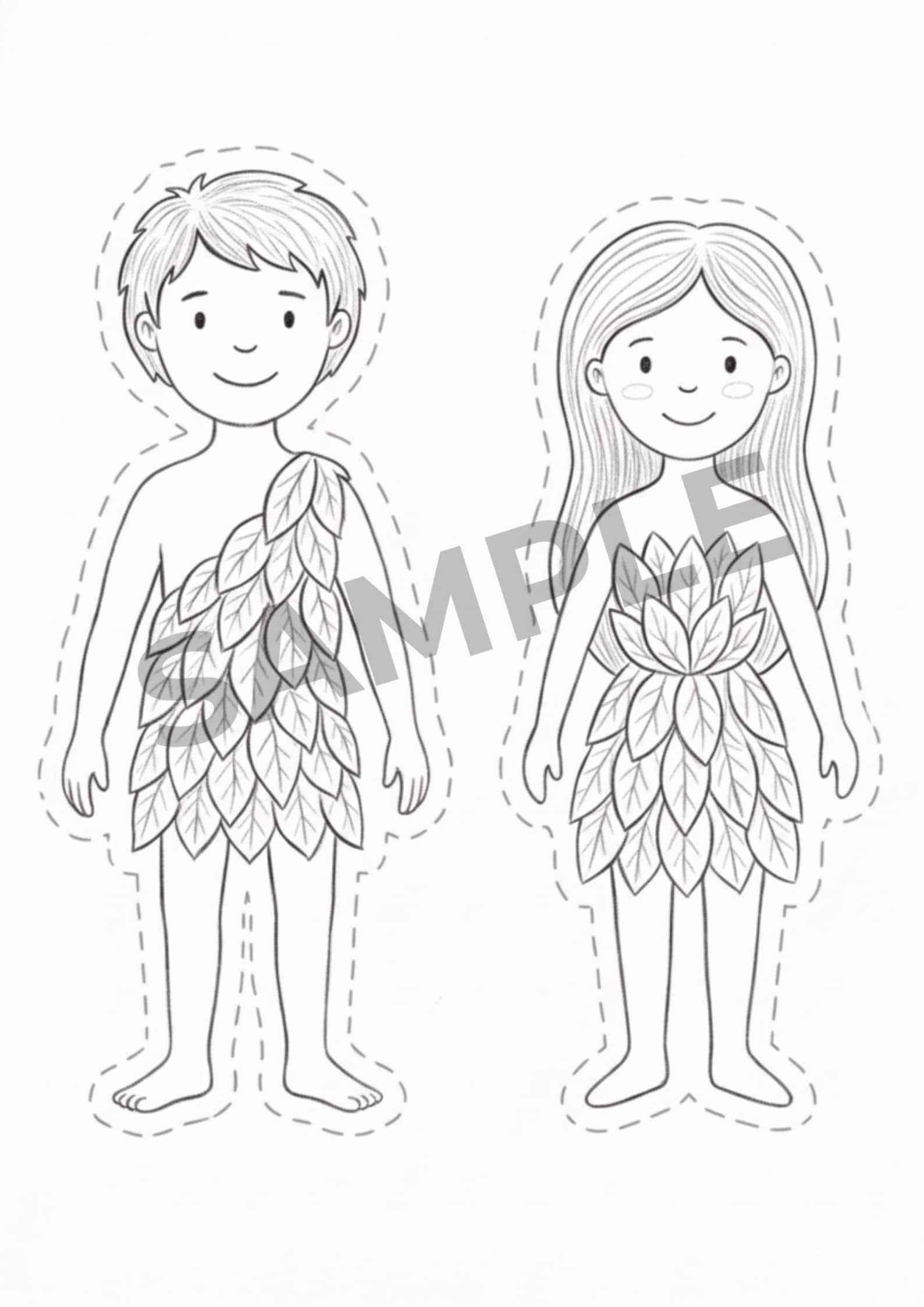 Adam and Eve Garden of Eden Flannel Board Story Set, Creation Story ...