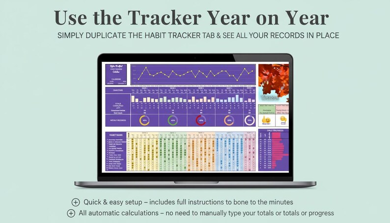 Ultimate Habit Tracker 2026 | Google Sheets & Excel | Daily Weekly ...