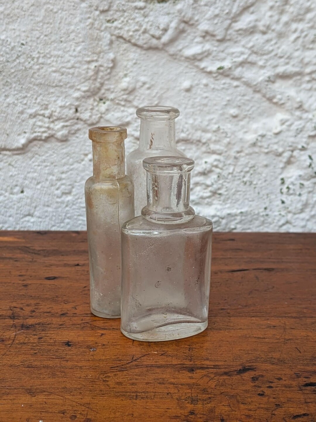 Antique Glass Medicine Bottles | Small Apothecary Vials | Curated Group ...