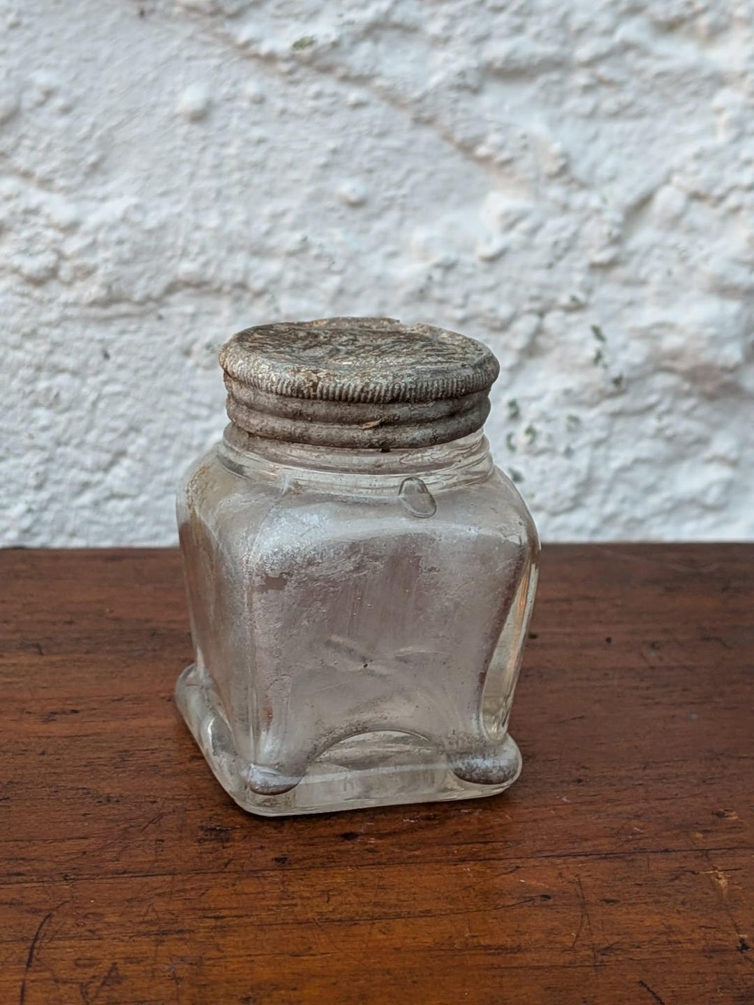 Antique Boots Ointment Glass Jar With Original Stamped Tin Lid - Early ...