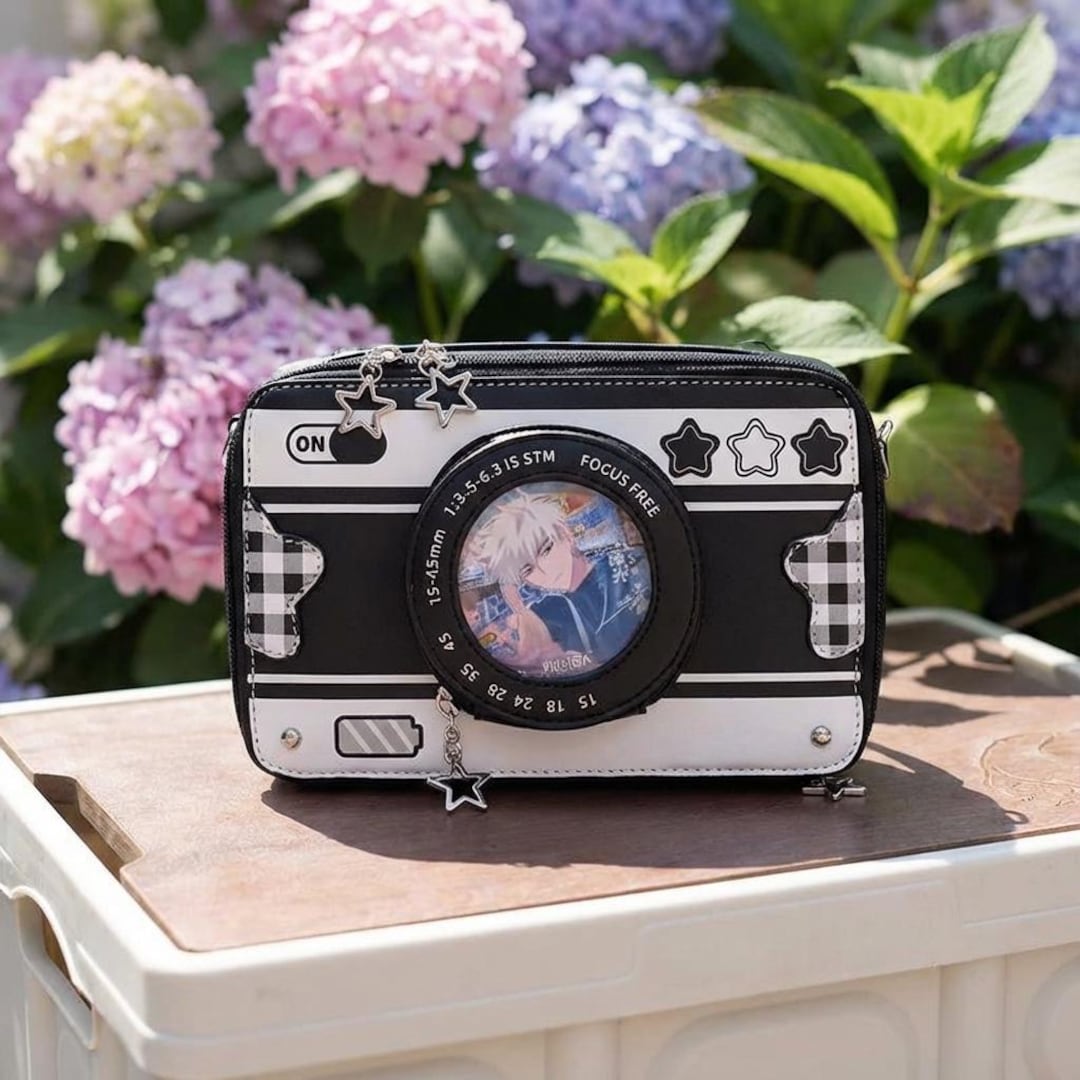 Camera Shaped Ita Shoulder Bag Clear Window Kawaii Crossbody Bag for ...
