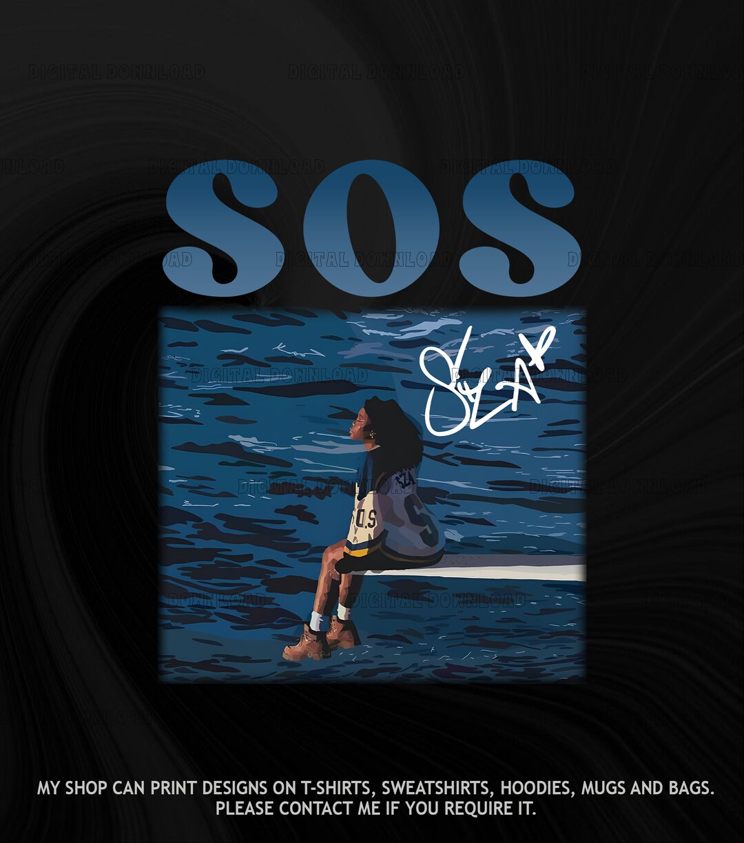 S.Z.A SOS PNG, Sza Full Tracklist Png, Sza Merch Tour Png, Sos Full ...