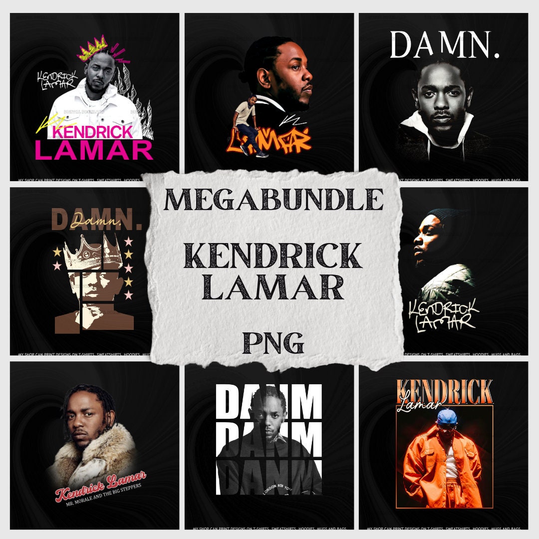 Mega Bundle Kendrick Lamar Digital, PNG Digital Instant Download 300 ...