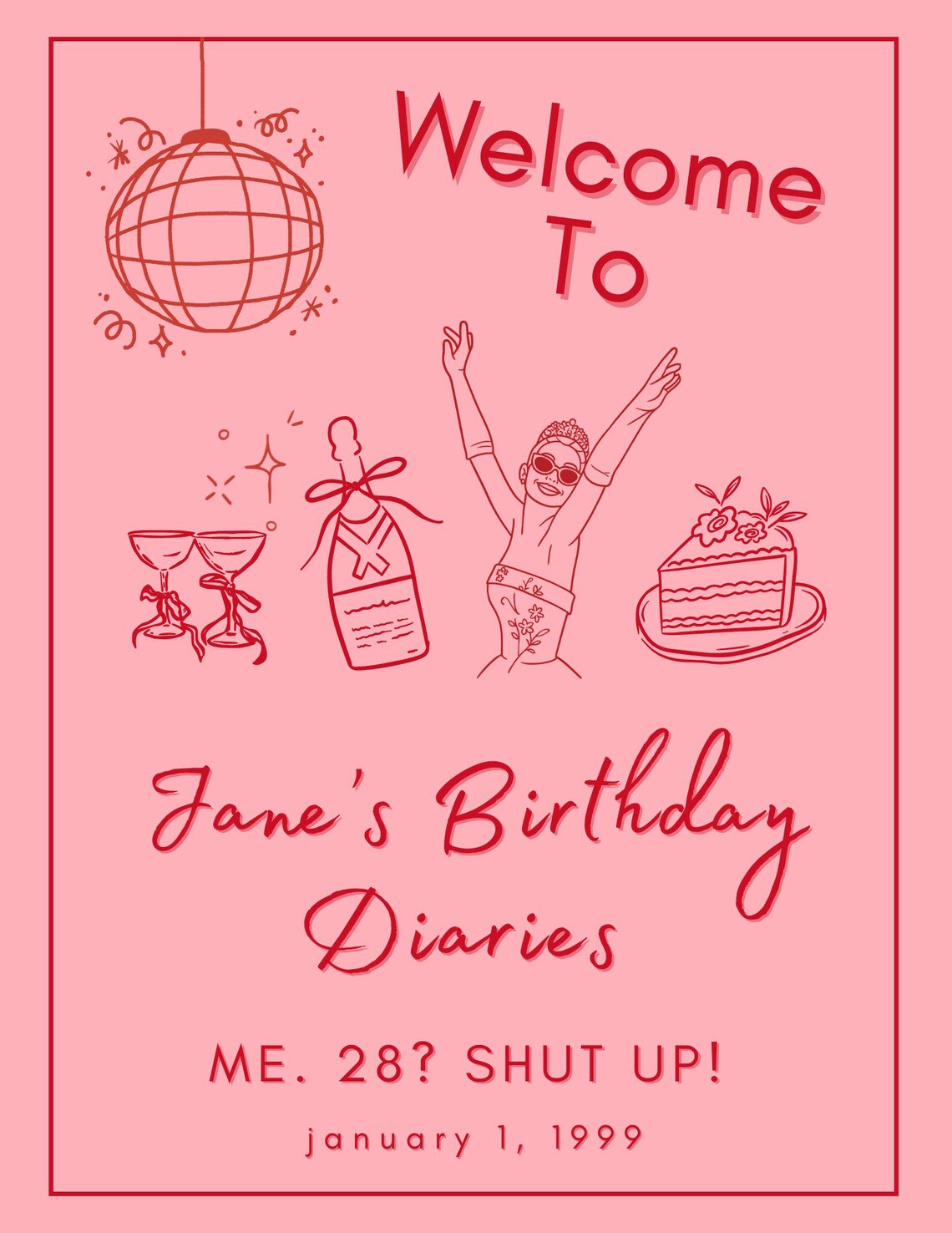 Princess Diaries Theme Birthday Poster - Etsy