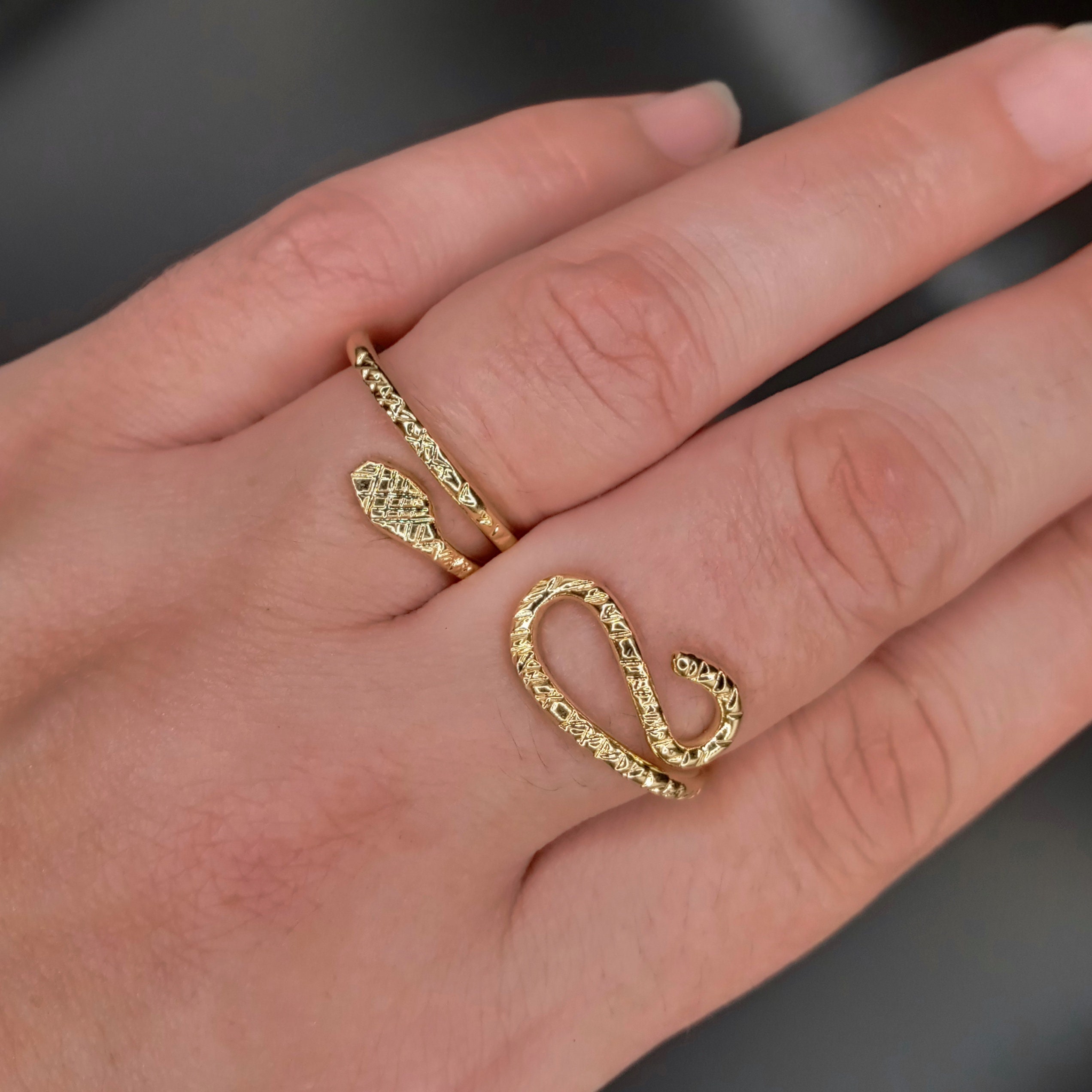 Double Finger Ring Snake - Etsy