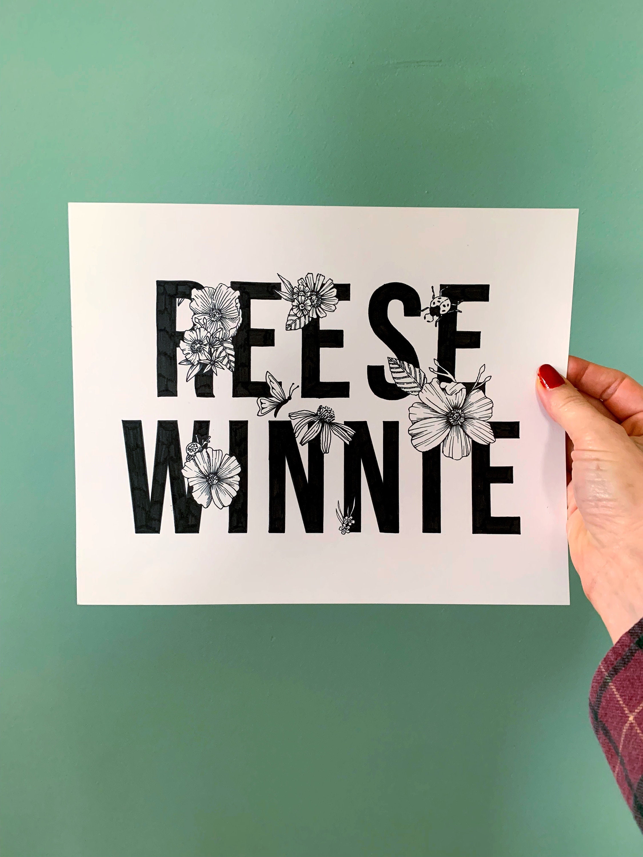 Custom Name Drawing - Etsy