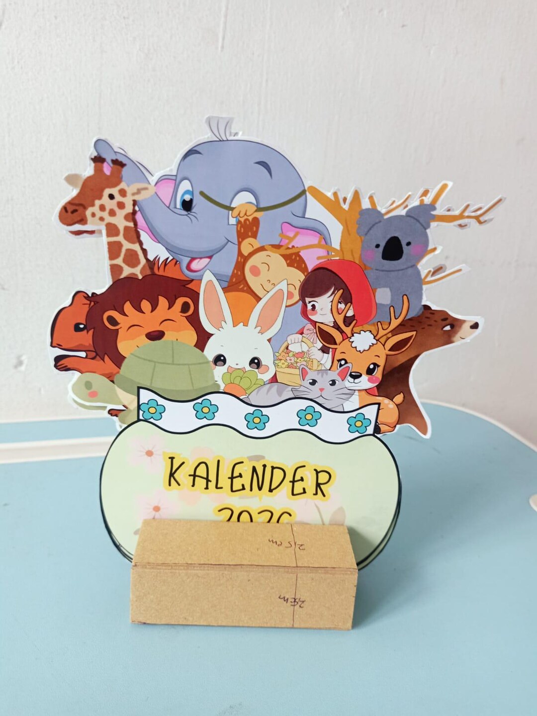 Kids Animal Theme Printable Calendar PDF | A4 & A3 Long Size | Instant ...