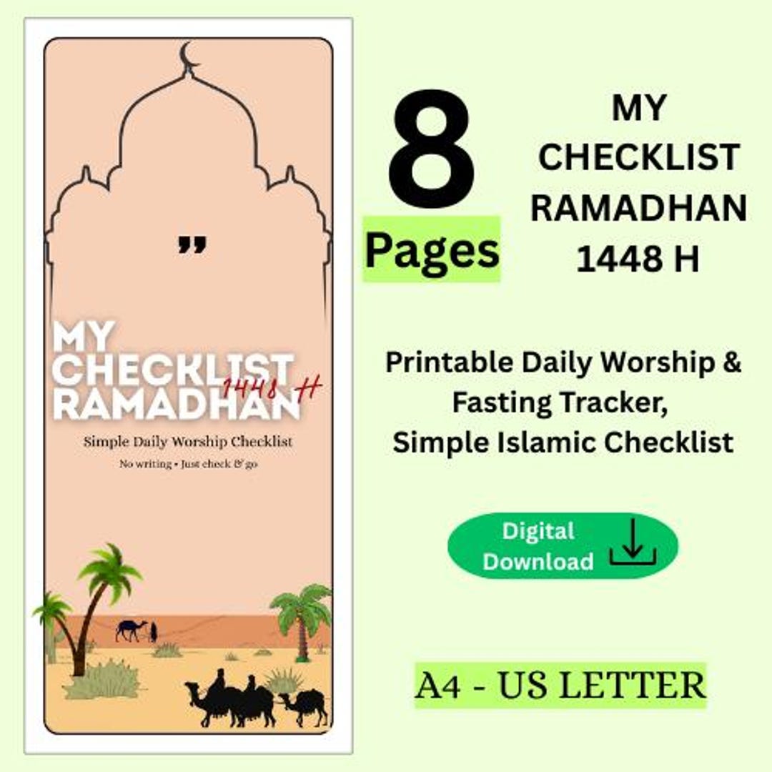 Journal Ramadhan 1448 H - My Checklist Ramadhan – Simple Daily Worship ...
