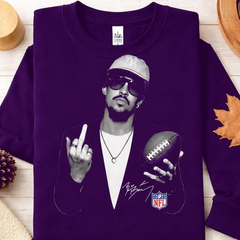 Bad Bunny Football PNG | Retro Halftime Fan Graphic | Vintage ...