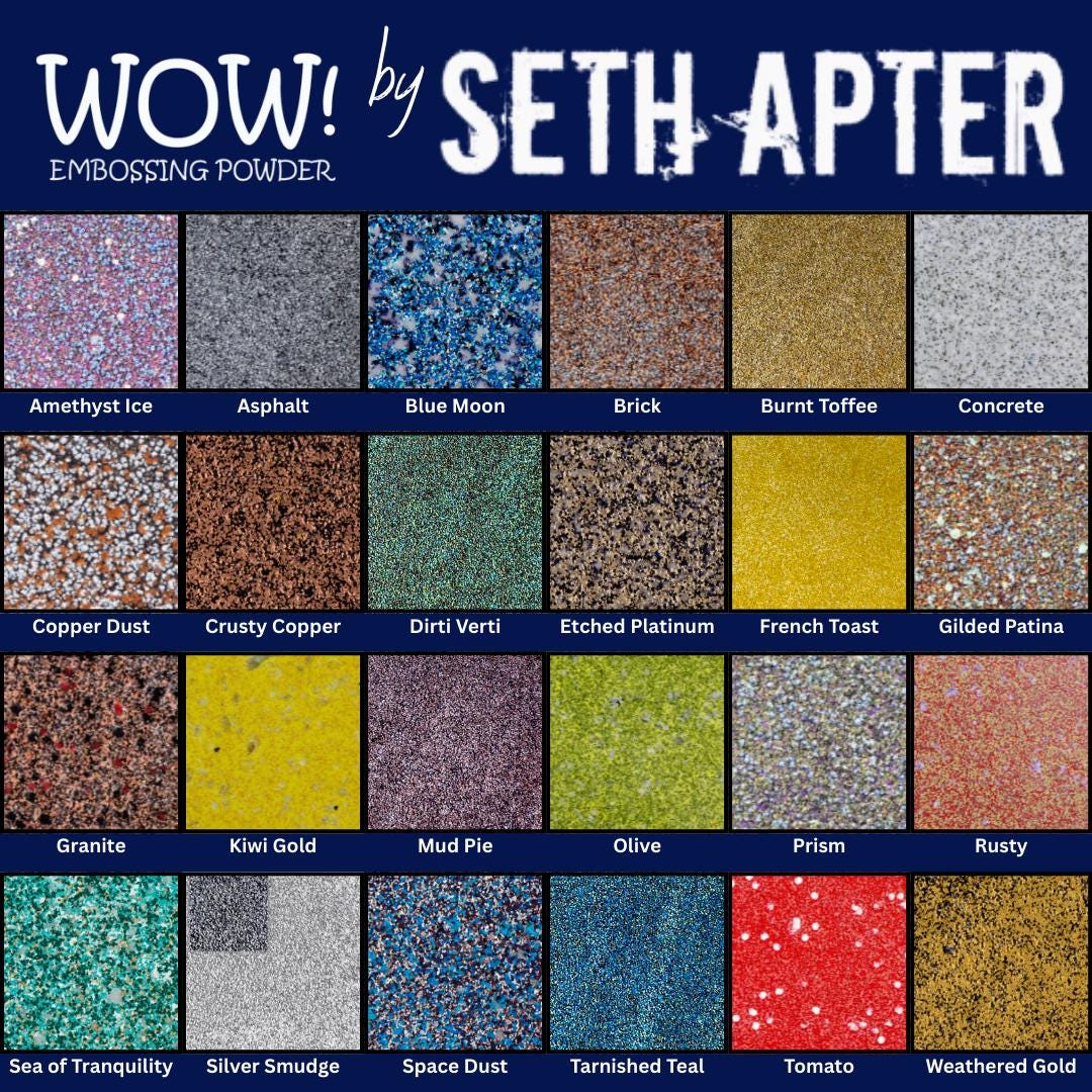 Seth Apter Wow Embossing Powder - You Choose Color - Etsy