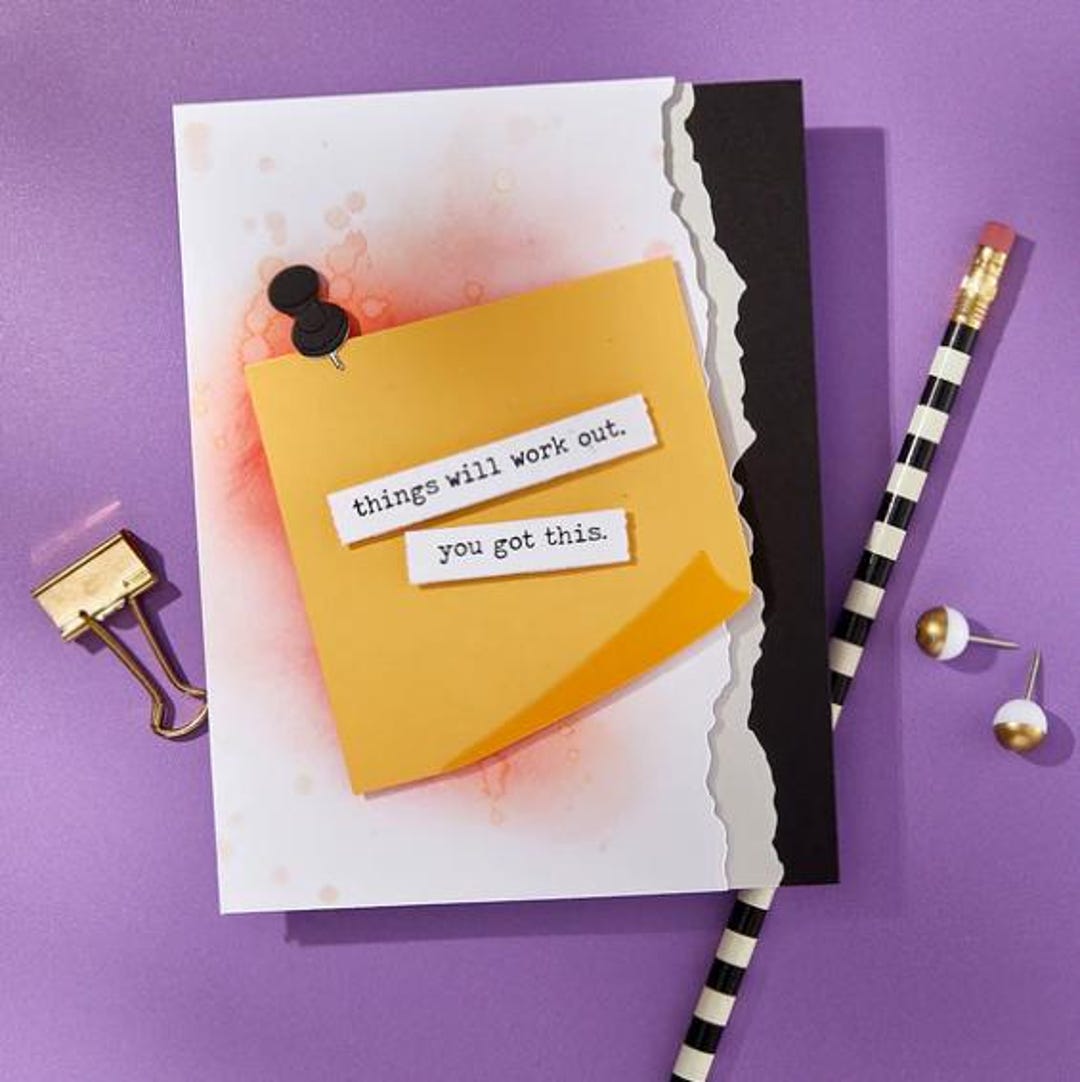 Spellbinders Torn Paper Edges Etched Dies From the Take Note Collection ...