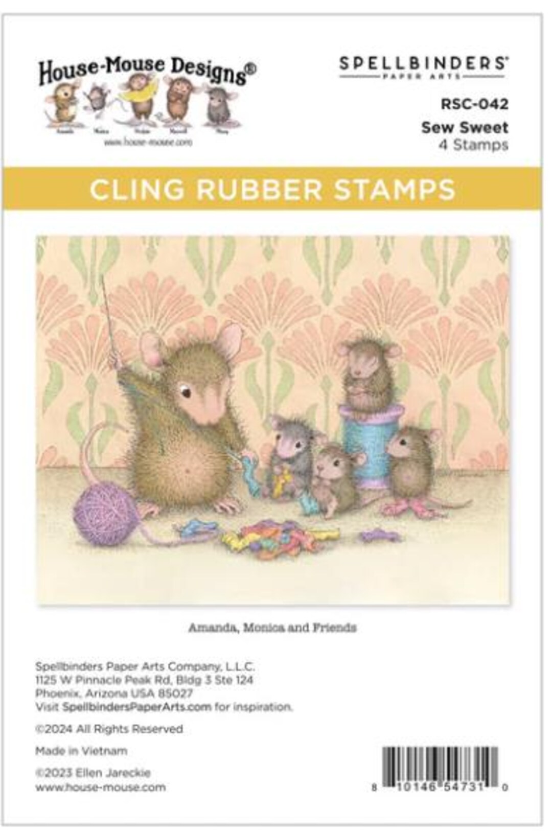 Spellbinders-house Mouse- Sew Sweet- Rsc-042 - Etsy