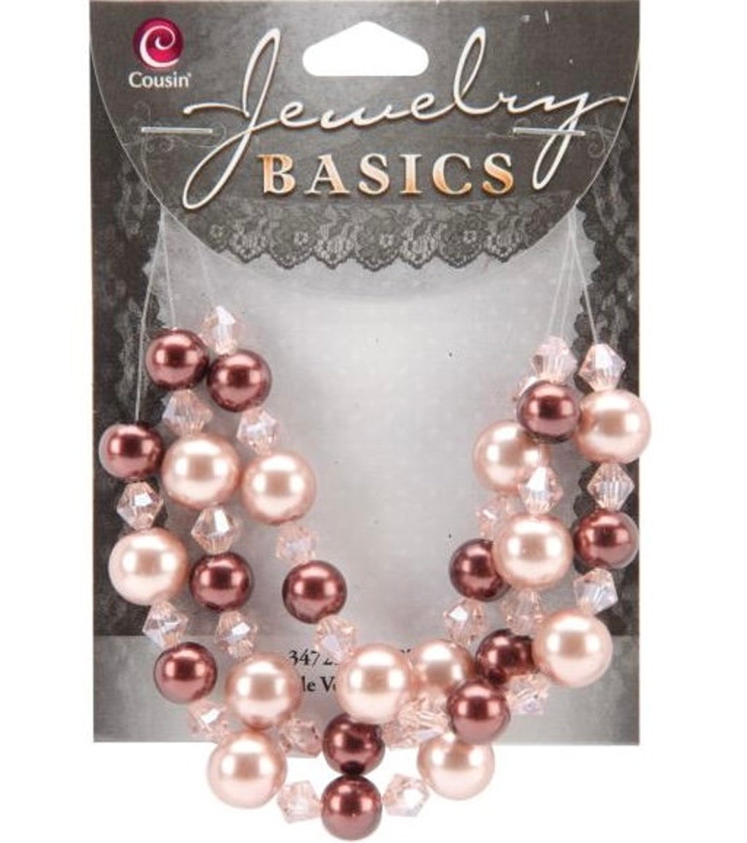 Cousin- Jewelry Basics Pearl & Crystal Bead Mix 51/pkg- JBPRLCRY - Etsy