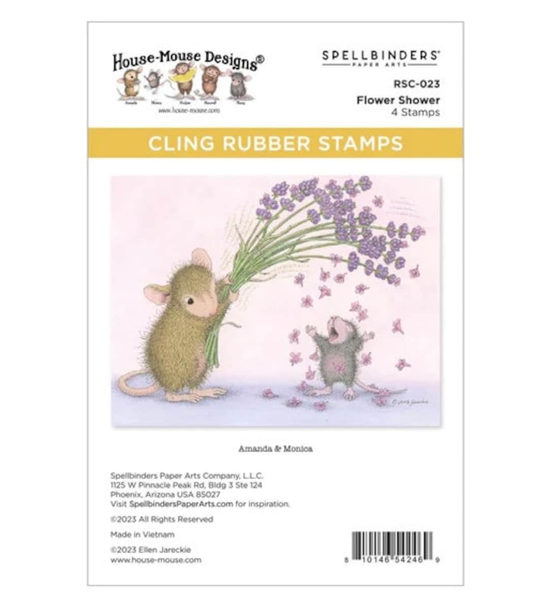 Spellbinders HOUSE-MOUSE Flower Shower Stamp RSC-023 - Etsy