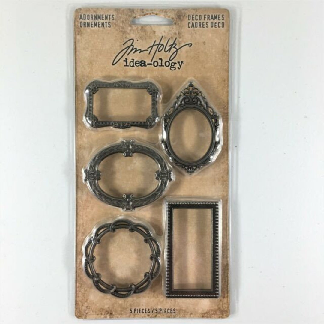 Tim Holtz Idea-ology Adornments Deco Frames TH93792 - Etsy
