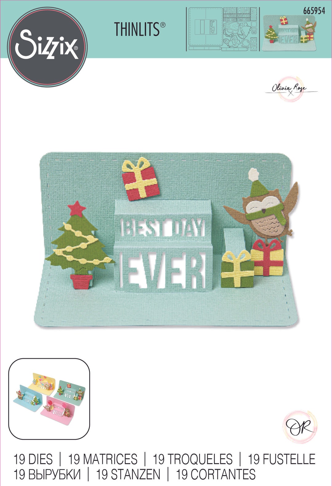 Sizzix® Thinlits® Die Set 19PK Multi-phrase Pop-up by Olivia Rose - Etsy