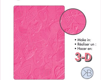 Embossing Folder Hearts - Etsy
